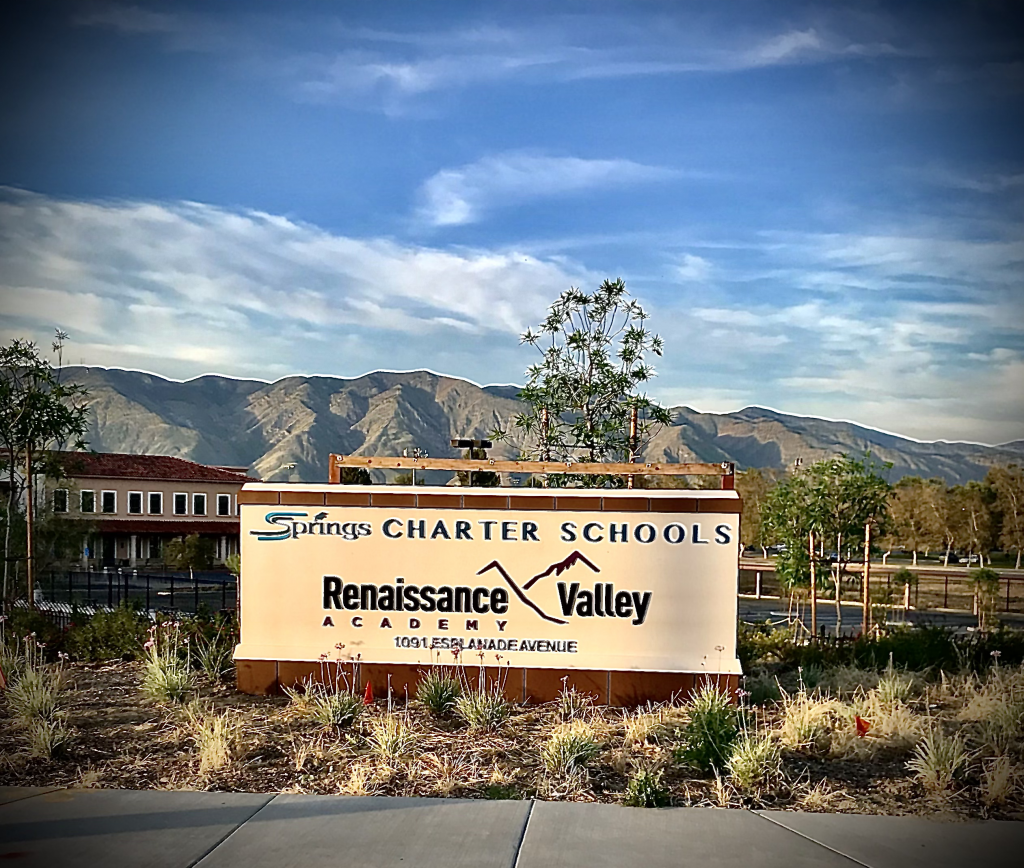 Renaissance Valley Academy Sign - Springs Charter Schools
