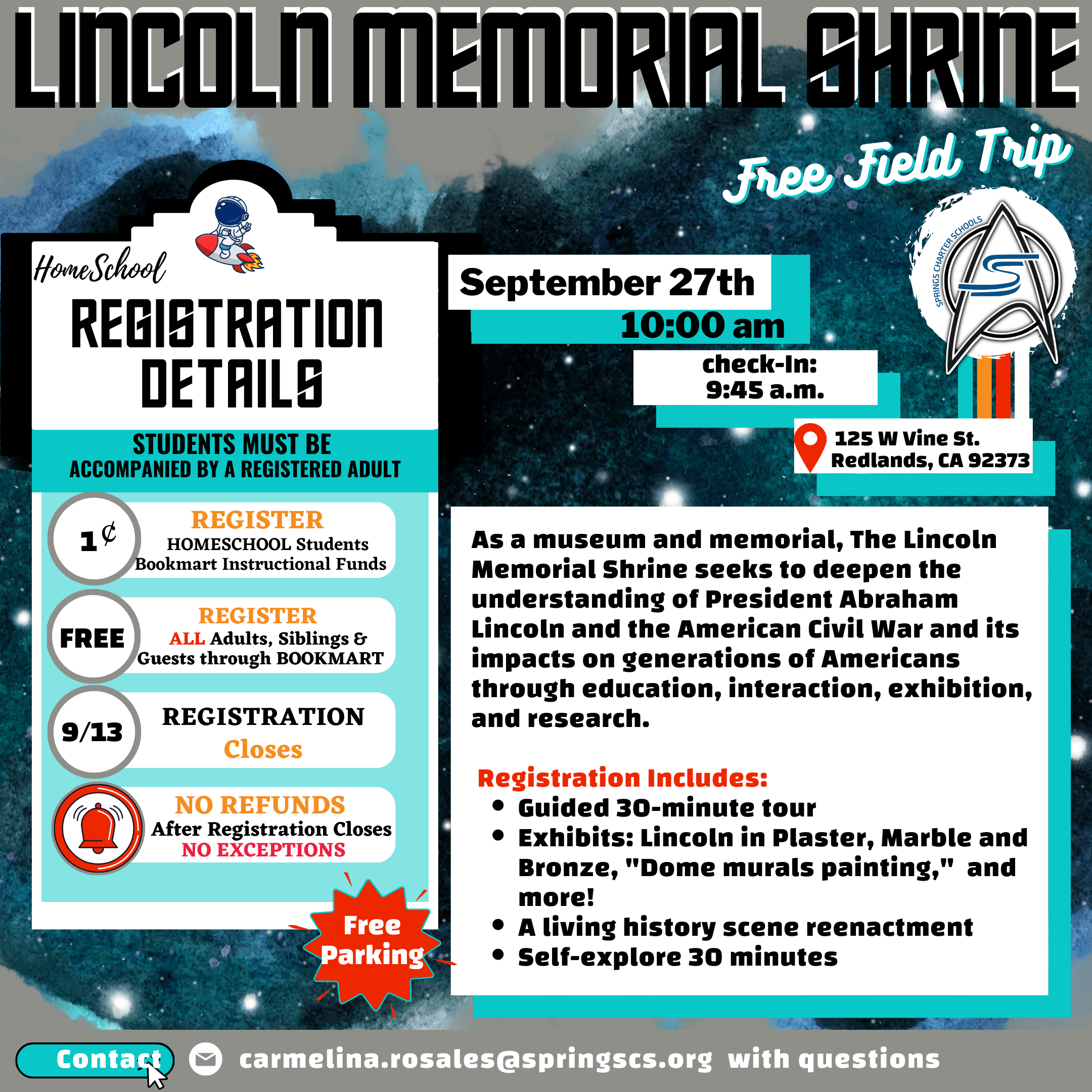 Lincoln Memorial Shrine - Springs Charter Schools