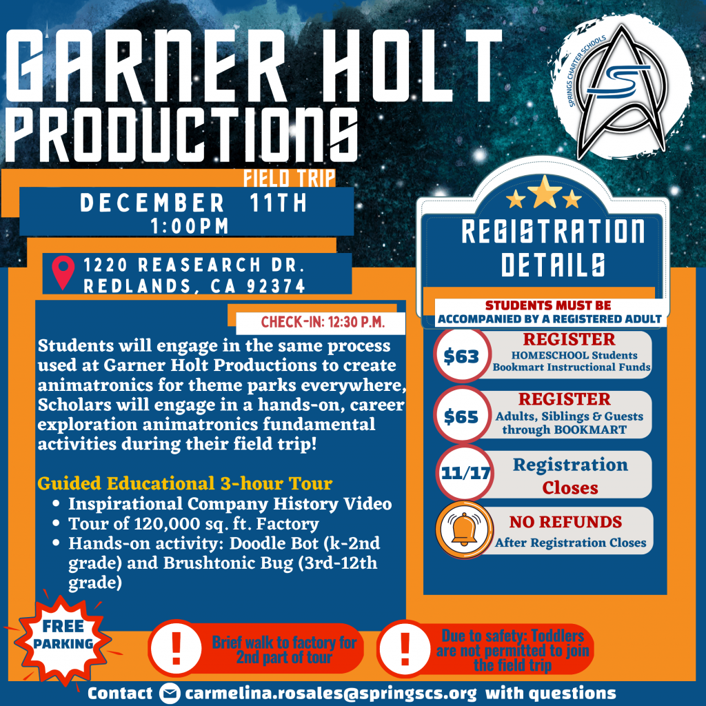 Garner Holt Productions - Springs Charter Schools